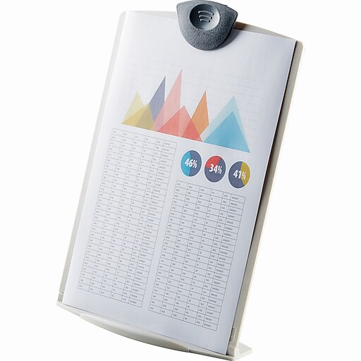 Fellowes Plastic Document Stand with Clip, Platinum/Charcoal (20000 ...