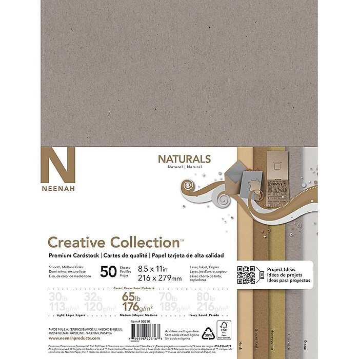Natural Cardstock Paper Studio Light Consumables Paper Set A4