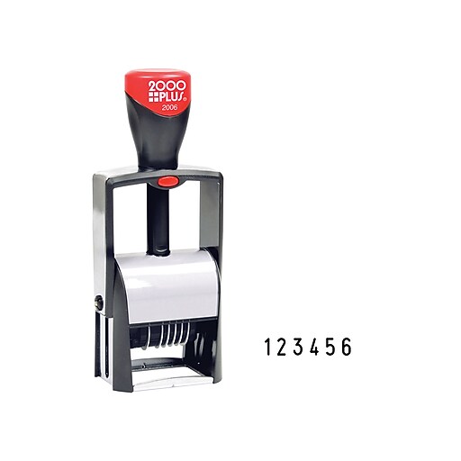 2000 Plus Classic Line 2006 Numbering Machine, "6-Band", Black Ink ...