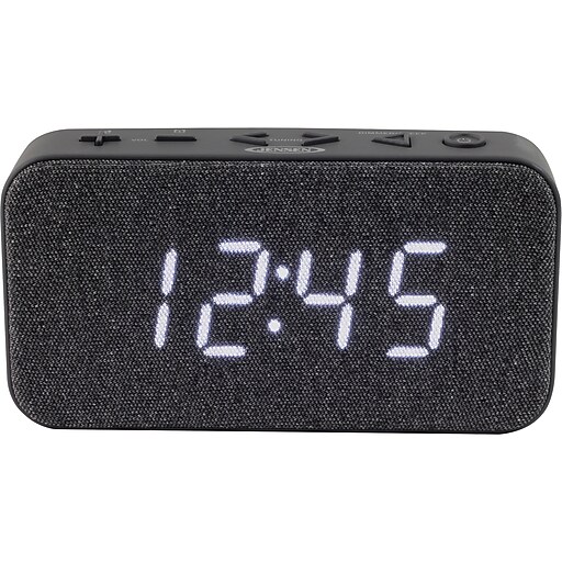 Jensen JCR-229 Dual Alarm Clock Radio, Black (JCR-229) | Staples