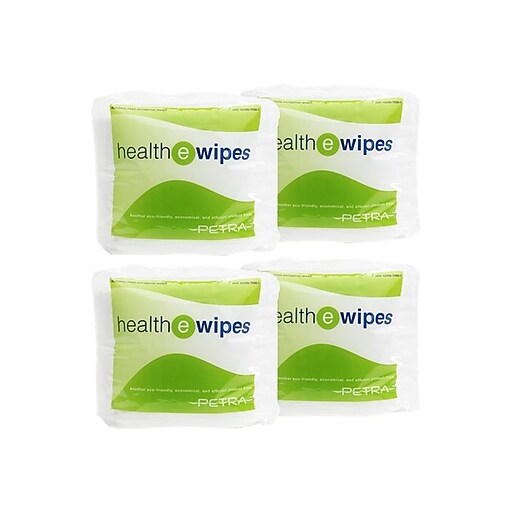 Petra HealthEWipes Sanitizing Wipes, 1000 Wipes, 4/Carton (MC7090 ...