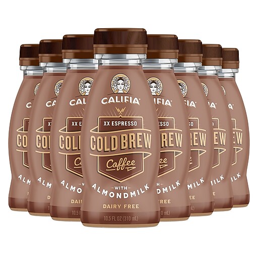 Califia Farms Cold Brew Coffee Xx Espresso With Almond Milk, 10.5 oz, 8 ...